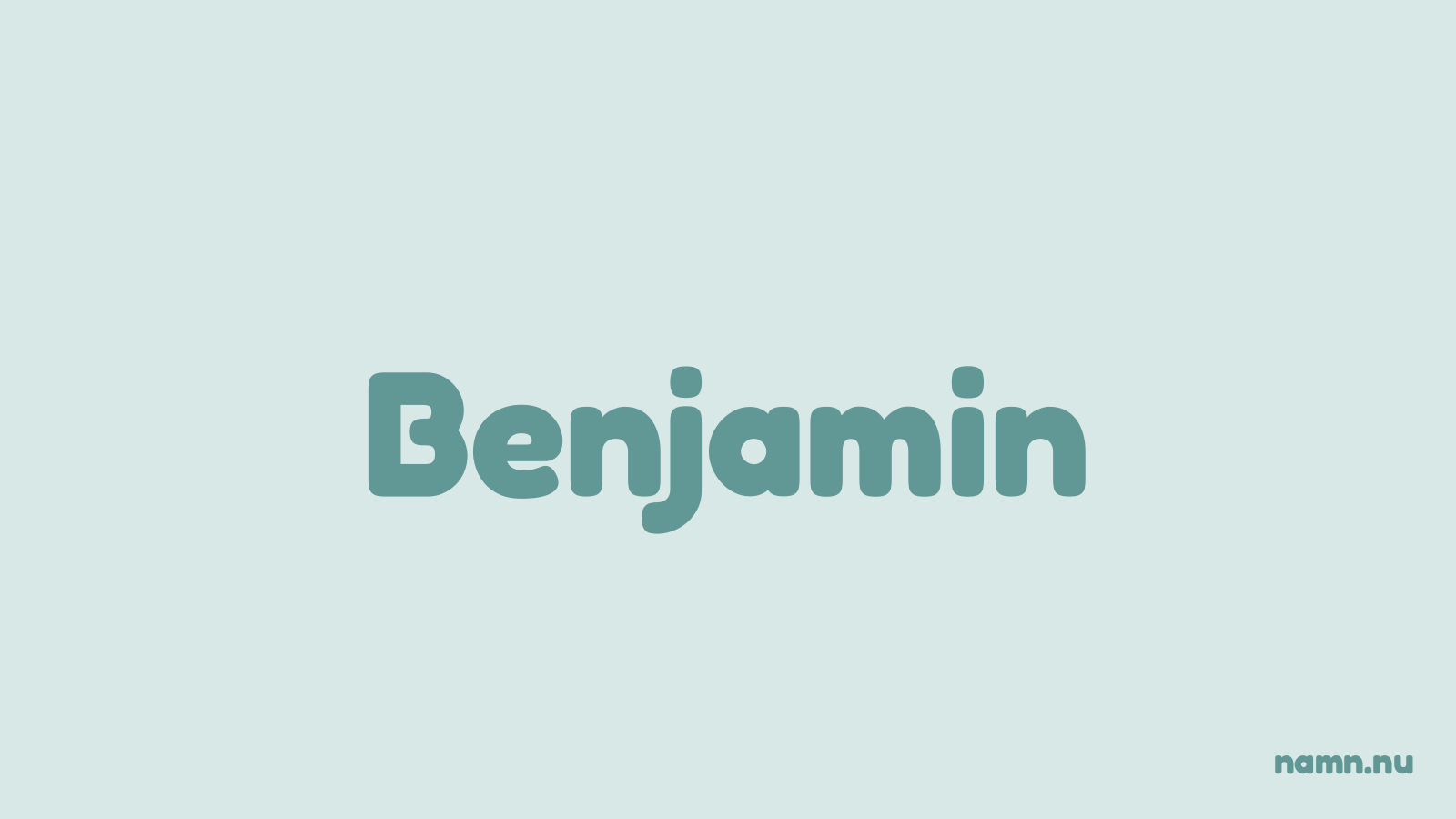 Benjamin - betydelse, hur många heter, statistik - namn.nu