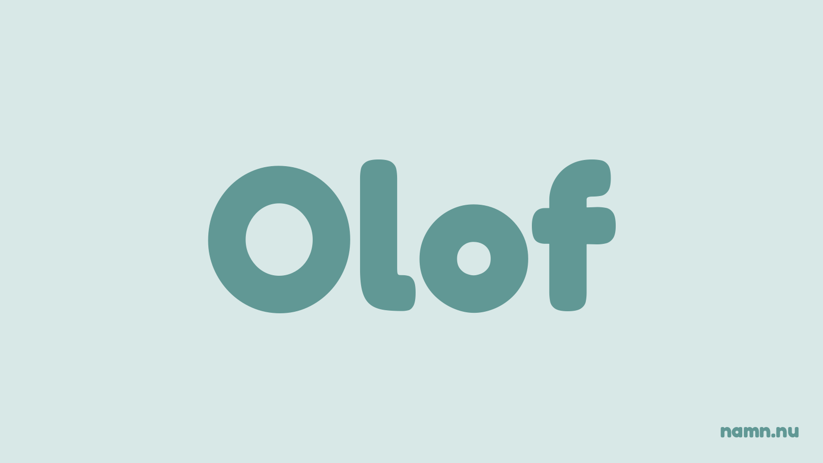 Olof - betydelse, hur många heter, statistik - namn.nu